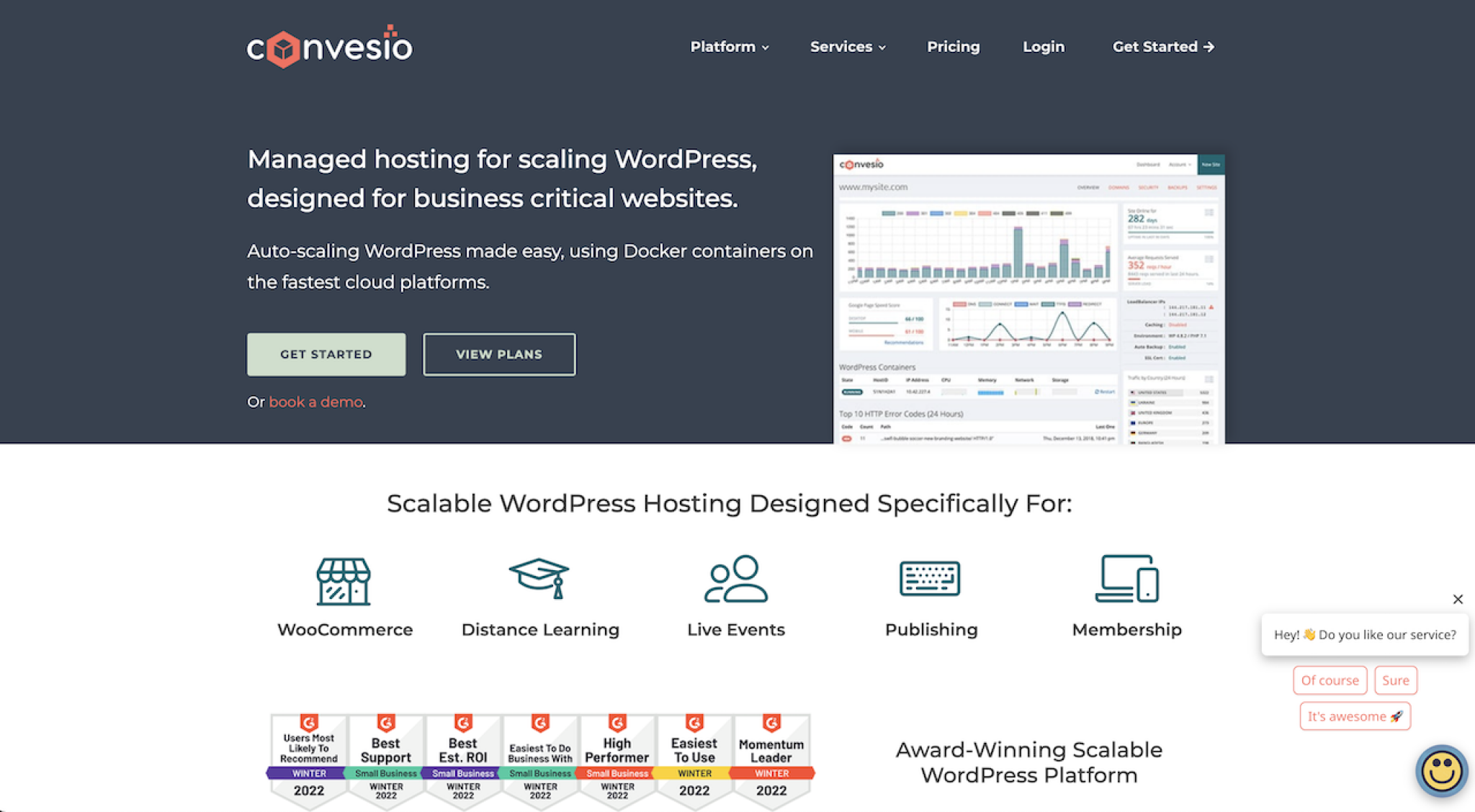 Best WordPress Hosting: Convesio Review And Rating - Teachingbiz
